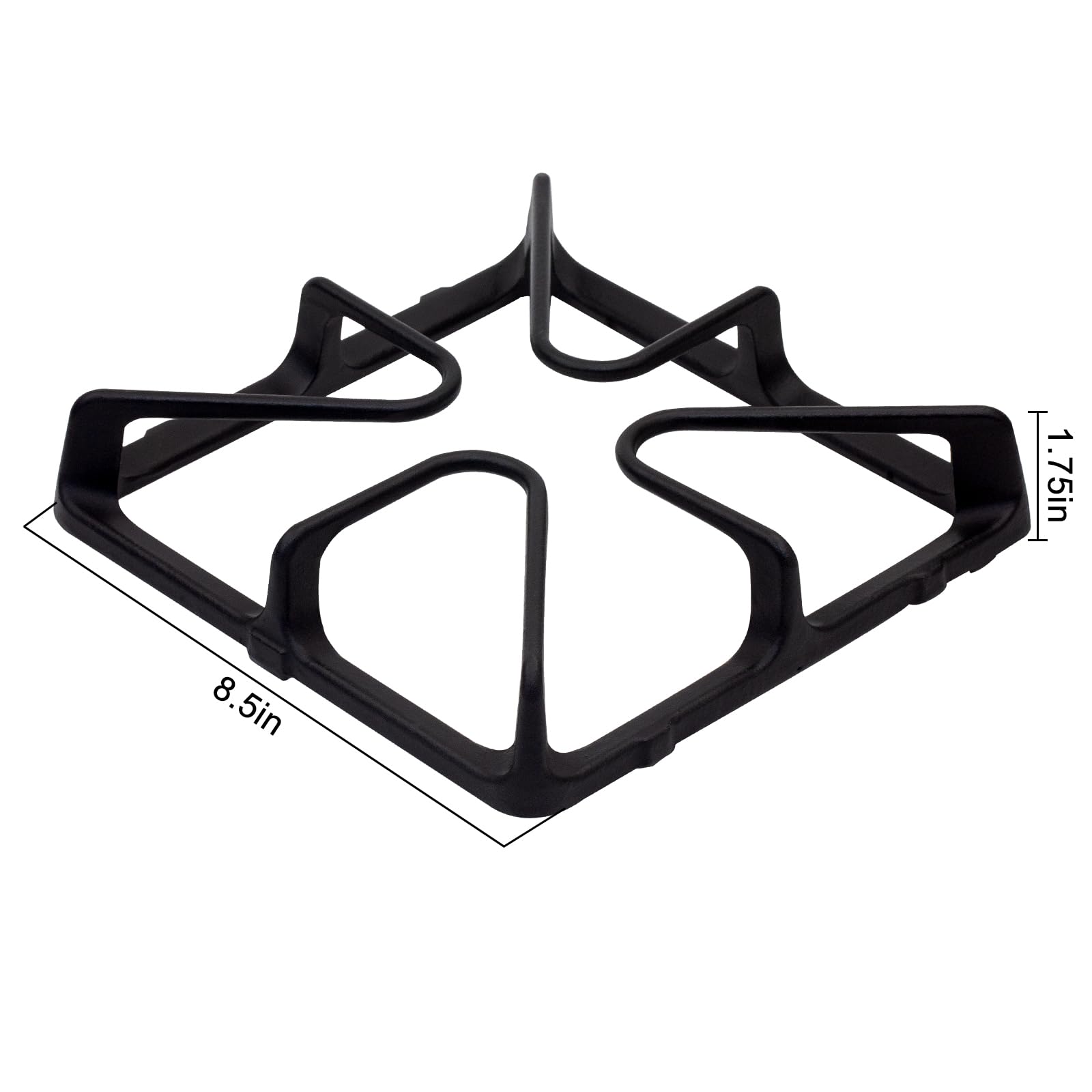 WB31K10034 Burner Grates for Gas Stoves Compatible with GE Gas Stove Range for General Electric Gas Stove Top Surface Grate Cast Iron Rack-4Pack
