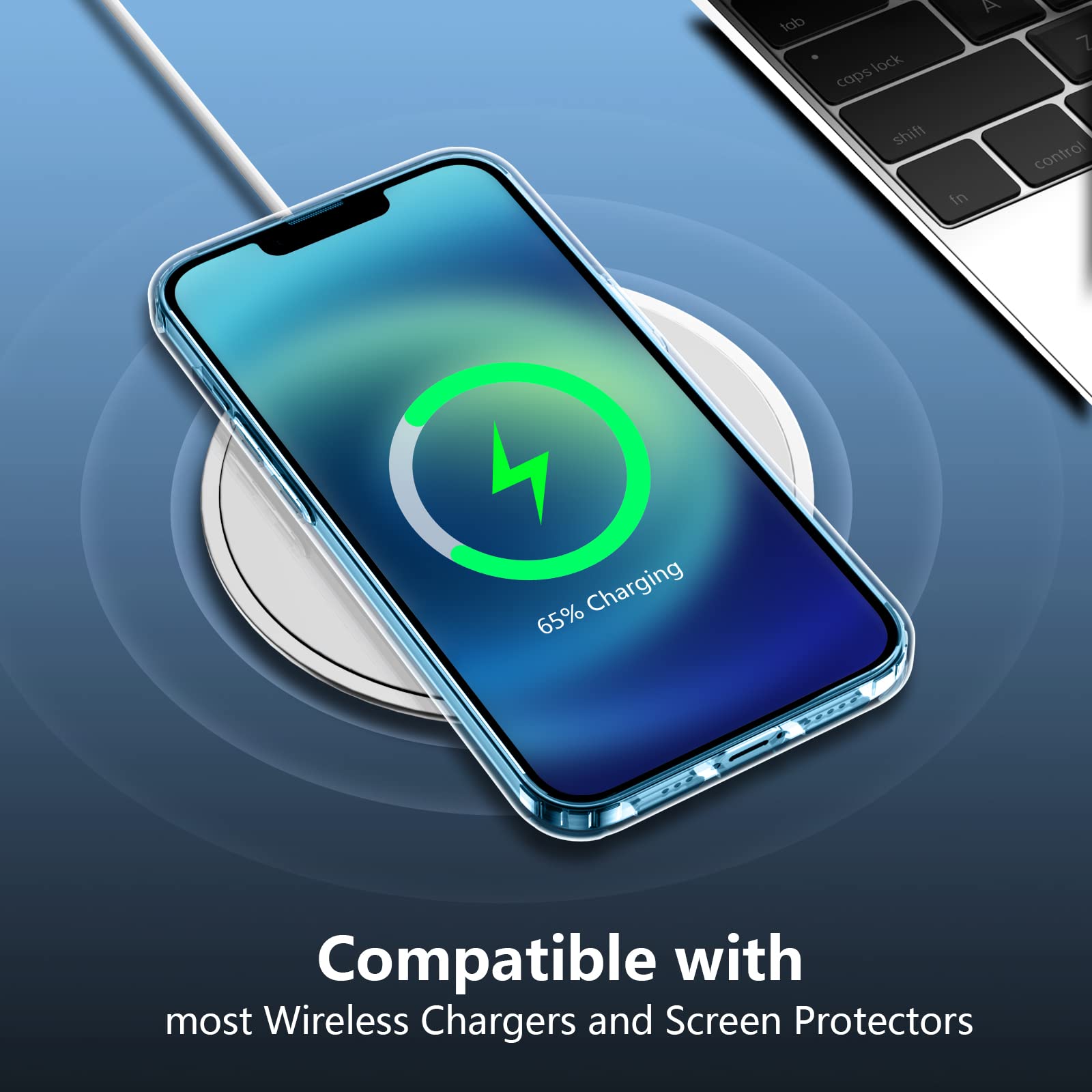 SPIDERCASE iPhone 12 Mini Clear Case: Non-Slip, Shockproof, & 2 Tempered Glass Screen Protectors