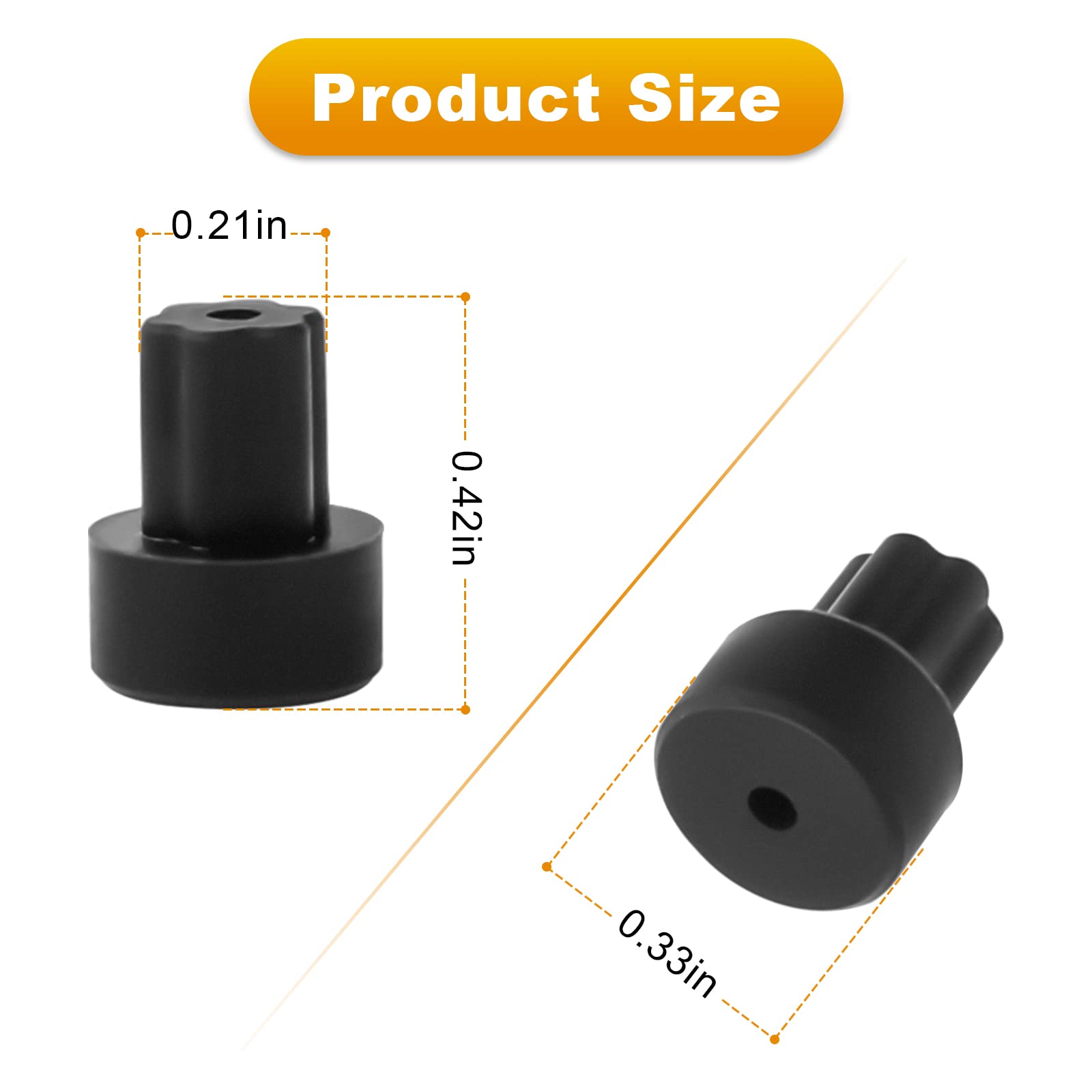 W10919249 Grate Rubber Feet Compatible with Samsung Grate Whirlpool Range HP Gas Stove Cooktop Grates Parts NX58H9500WS Range Grate Rubber Feet - 16 Pack