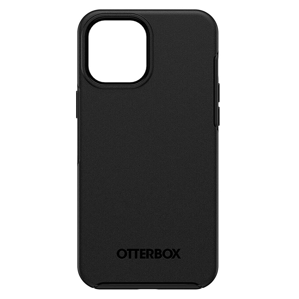 OtterBox iPhone 12 Mini Symmetry Series+ Case - Black, Ultra-Sleek, Snaps to MagSafe, Raised Edges Protect Camera & Screen