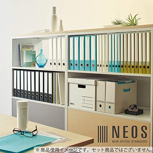 Kokuyo NEOS A4 File Folders, 0.6 Inches (15 mm) Depth, 3 Side Binding PP Type with A Customizable Tab, 10 Pack of Off White, Japan Import (A4P-NEF15WX10)