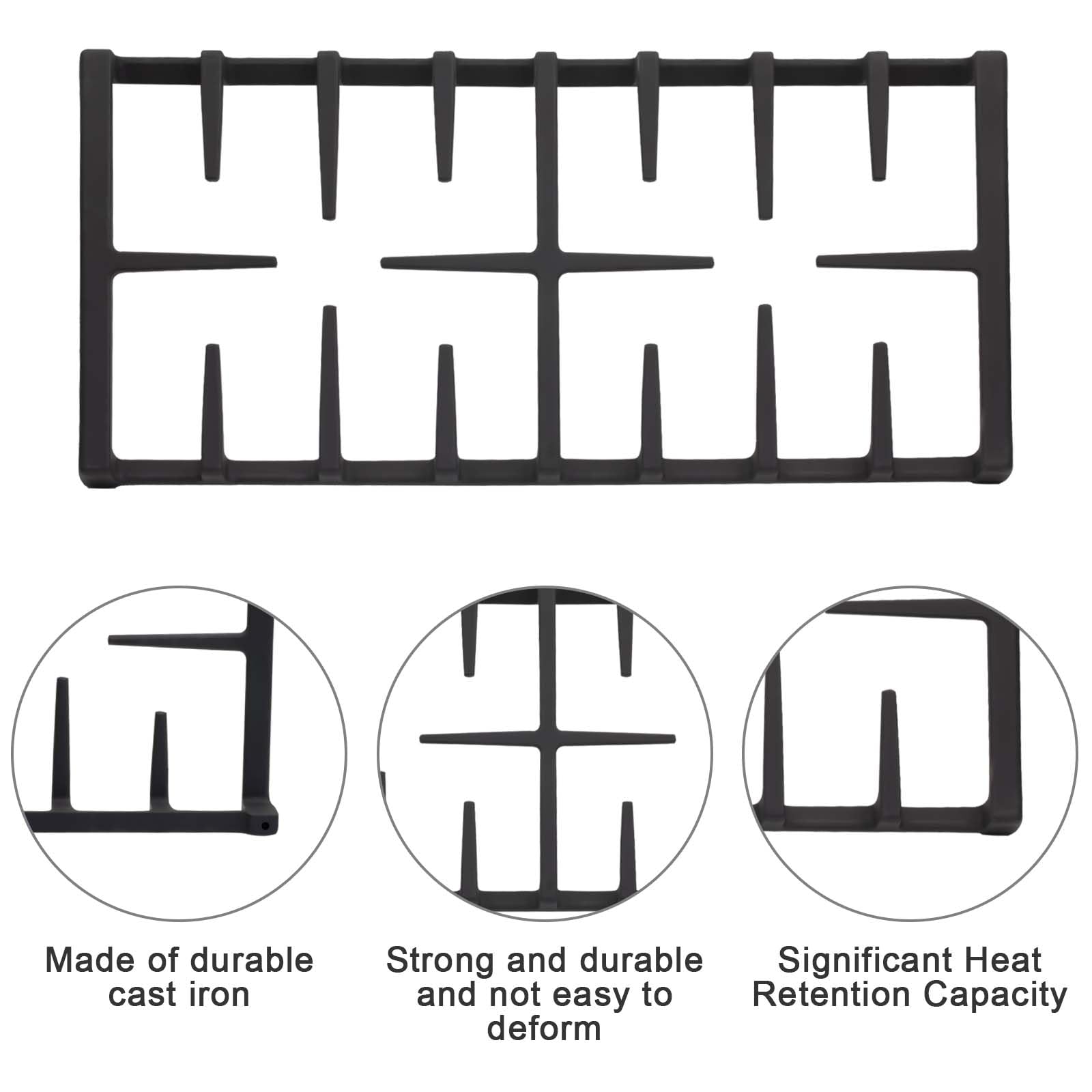 WB31X27150 Grate Replacement Parts Center Gratefor GE Gas Stove Replace WB31X24737 AP5985159 Gas Range Burner Grate