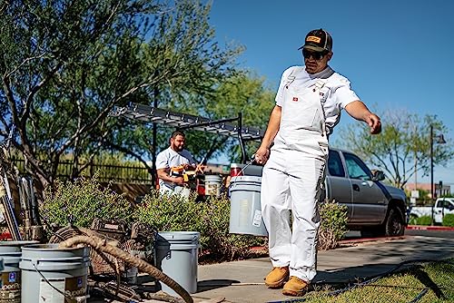 Dickies mens Painters Bib overalls and coveralls workwear apparel, White, 40W x 30L US