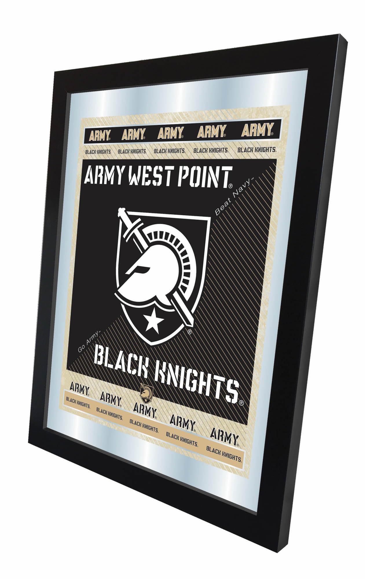 Holland Bar Stool Company Wall Hanging US Military Academy Logo Mirror Art - 22" Hx17 W