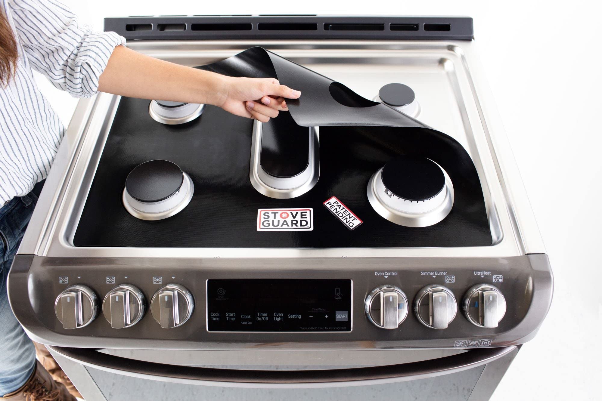 StoveGuard USA-Made, Custom Designed & Precision Cut Stove Cover for Gas Stove Top, Lite LG Gas Range Stove Top Cover, Model# LSG4513ST