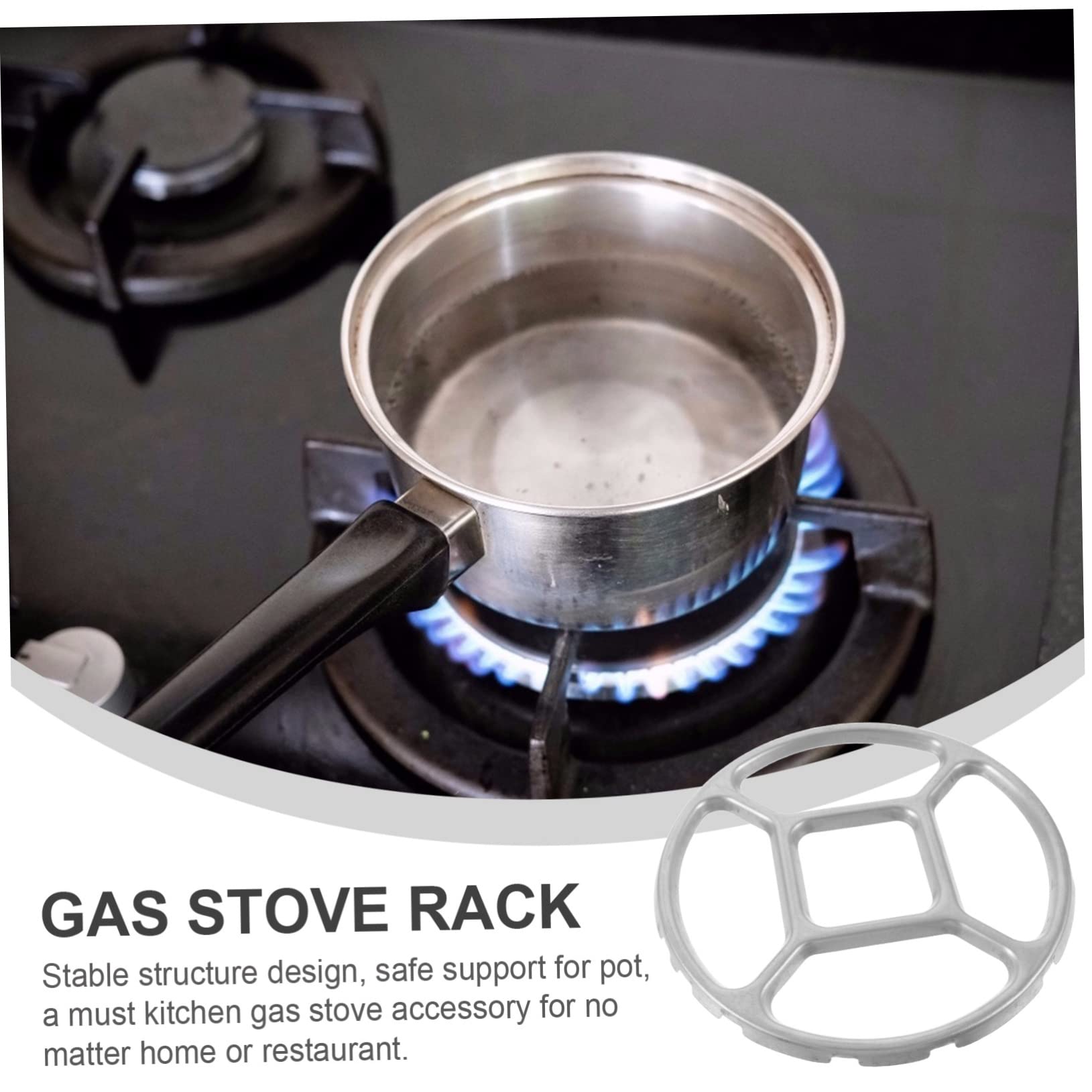 Auxiliary support for small pot grill for stovetop electric stove burner stove accessories round rack cast iron furnace rack gas range burner grate wok ring for gas stove