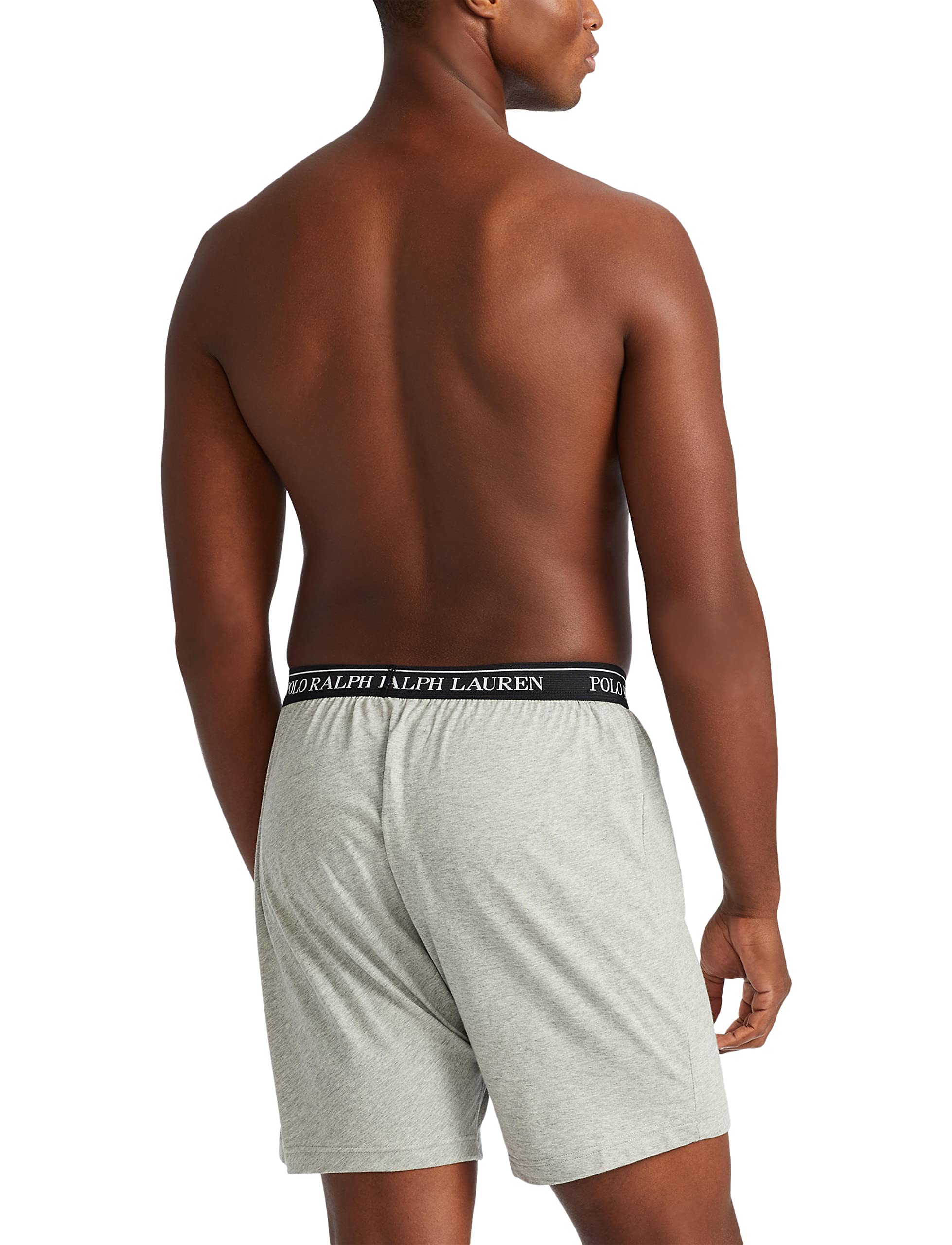 POLO RALPH LAUREN Classic Fit w/Wicking 3-Pack Knit Boxers Andover Heather/Madison Heather/Black SM