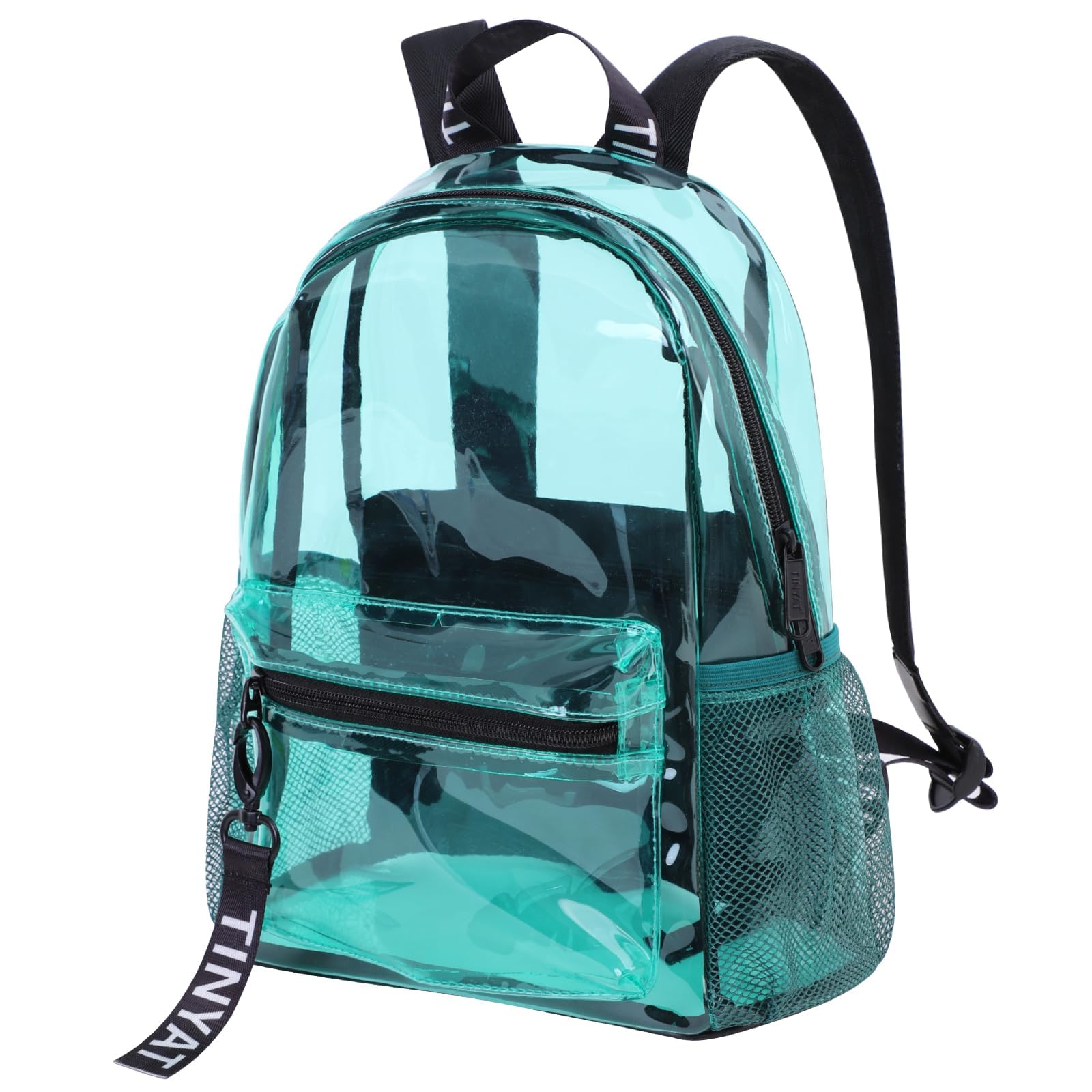 TINYAT Heavy Duty Transparent Clear backpack See Through Clear Bag PVC Backpack for Gym, Concerts, Sports, Travel T9051