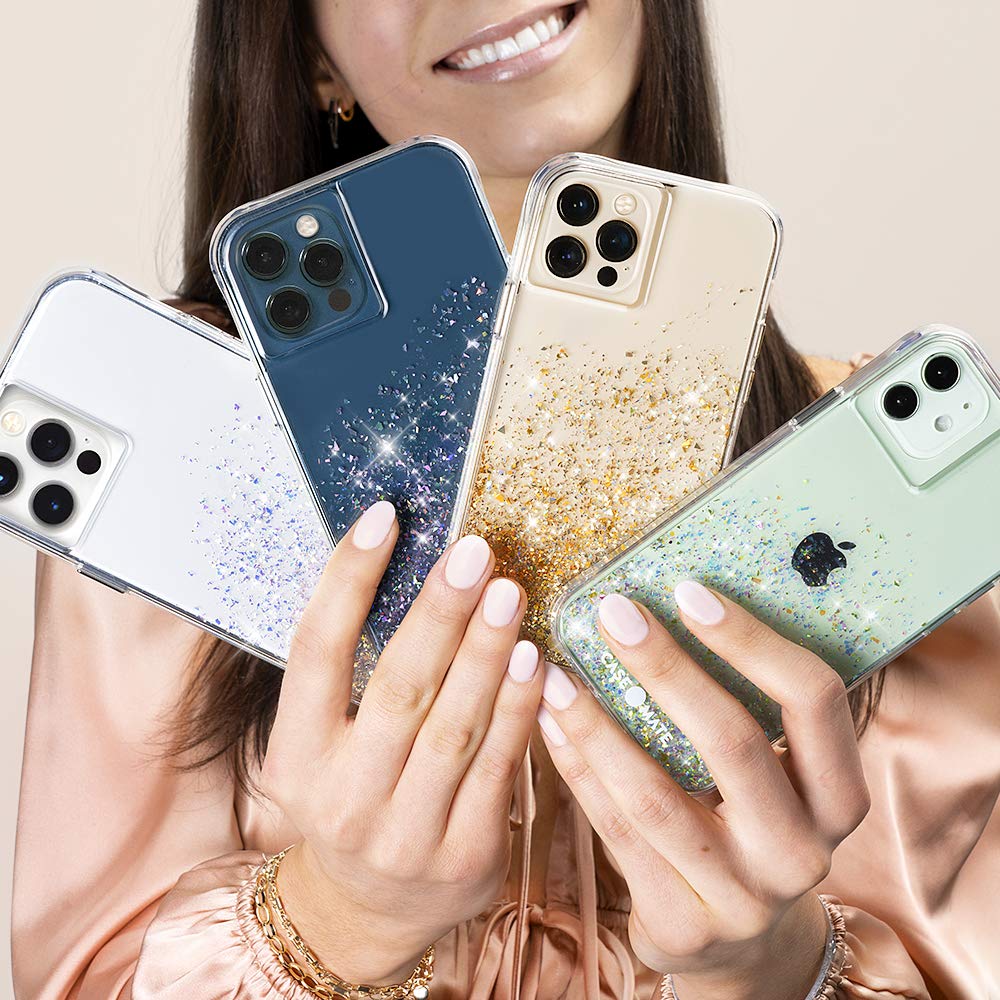Case-Mate - Twinkle Ombre - Case for iPhone 12 Mini (5G) - 10 ft Drop Protection - 5.4 Inch - Gold