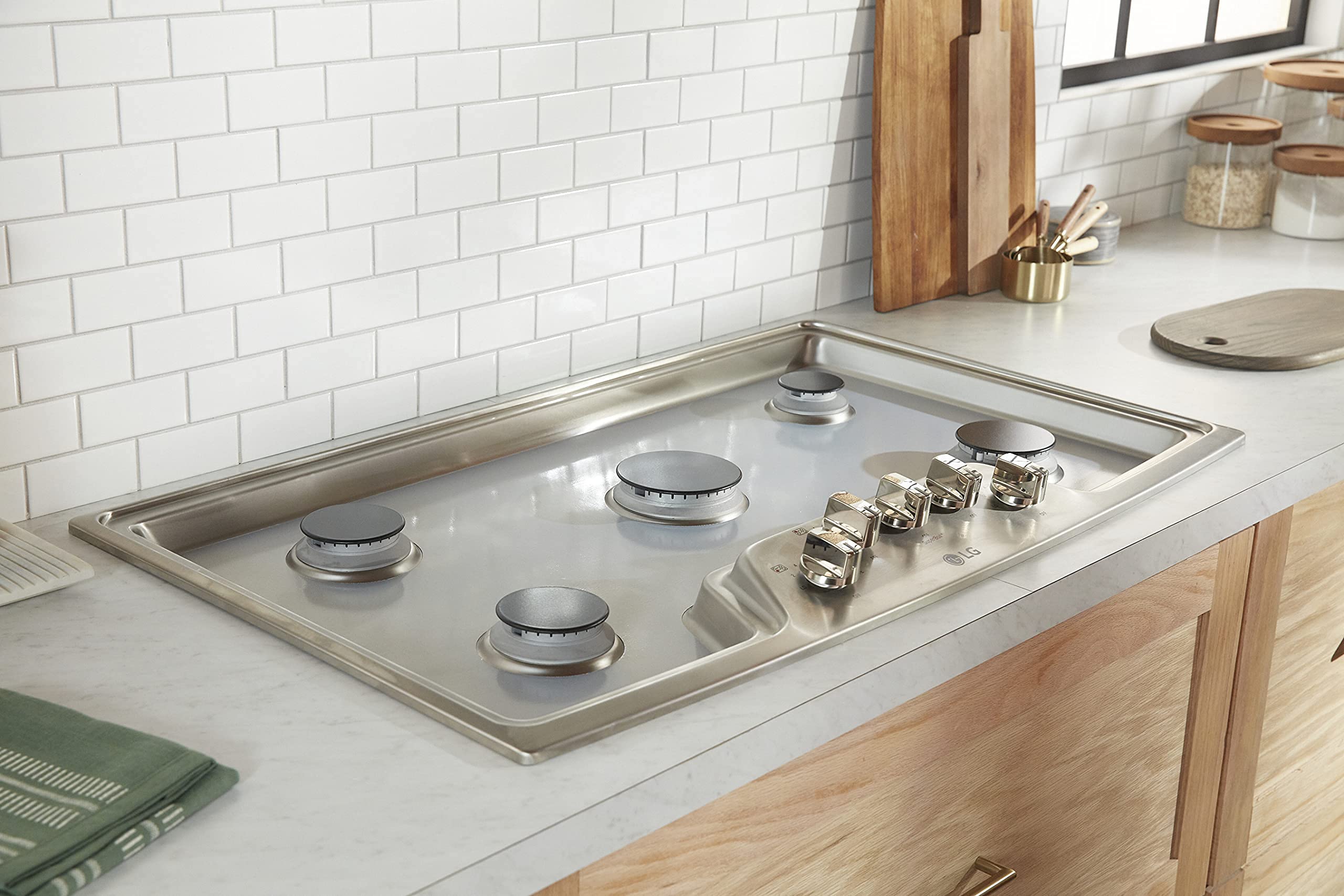 StoveGuard USA-Made, Custom Designed & Precision Cut Stove Cover for Gas Stove Top, 6-Burner Lite GE Gas Range Stove Top Cover, Model# C2S950P2M1S1