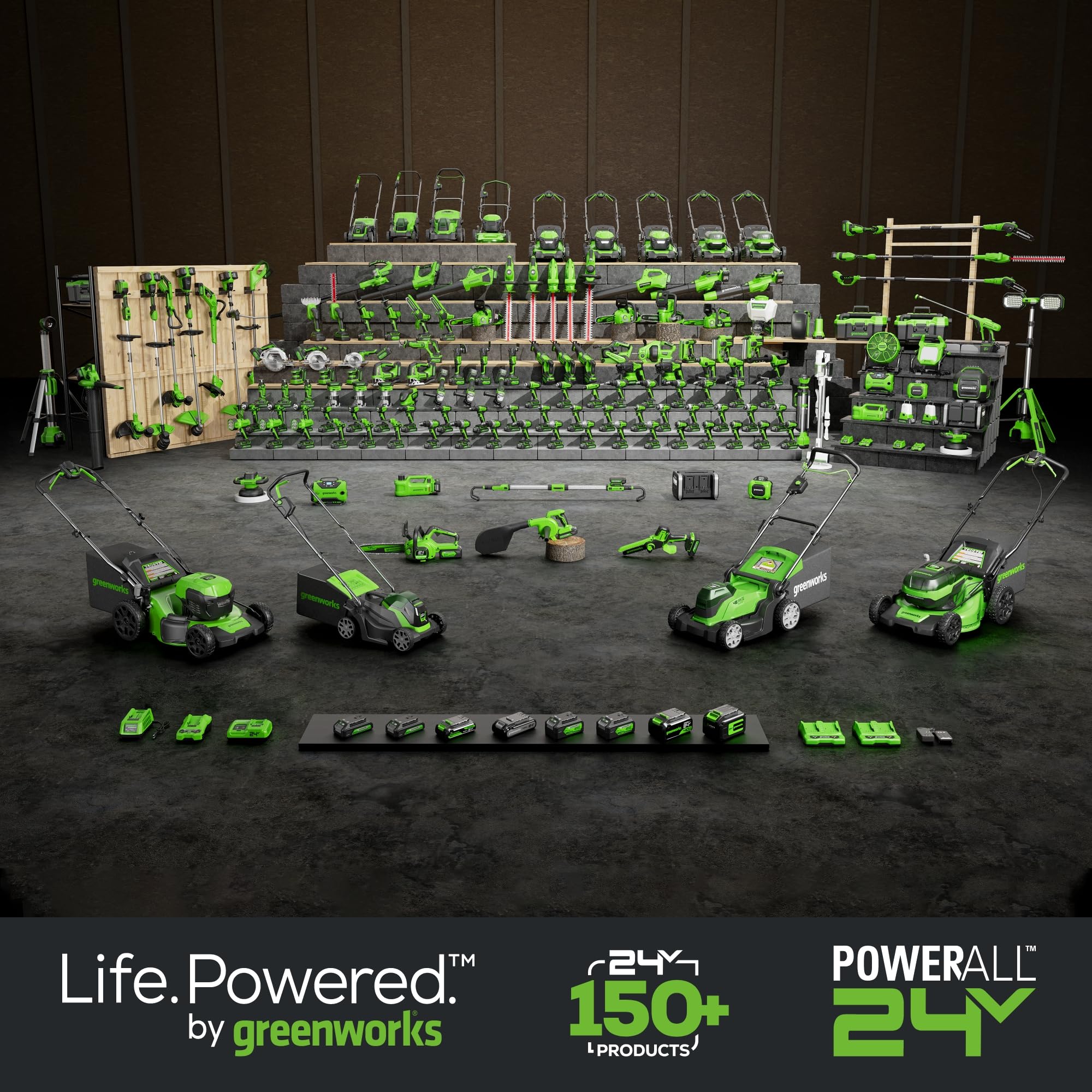 [Professional Grade] Greenworks 24V Max Cordless Brushless Drill + Impact Combo Kit, (2) 2.0Ah Batteries, FAST Charger, and Bag Included
