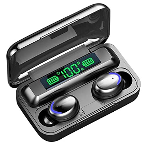 Wireless Earbuds, Bluetooth 5.0 TWS Wireless Earphones In-Ear Deep Bass Built-in Mic Bluetooth Earphones 4-5 Hour Playtime, IP7 Earbuds Noise Reduction Microphone, LCD Display, for Sports/Working