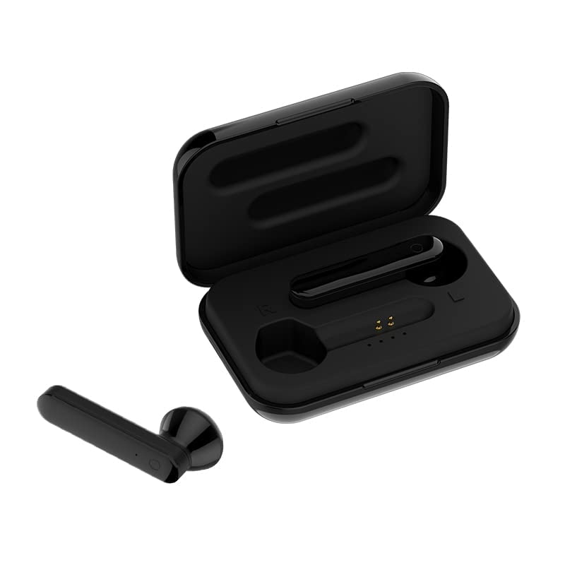 Laud True Wireless Earbuds - Noise CancellingĀ Bluetooth Earphones - Smart Touch Control Sound Buds with Charging Case -Built-in Microphone Compatible with iOS & Android - Black