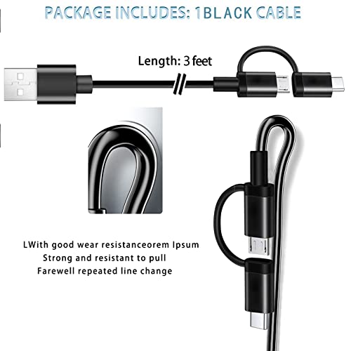 Angle 3 Ultra (4 gen) Mirco USB C Charger Cord Angle 3 Charging Cable Compatible for OontZ Angle Solo, Angle 3/Pro, Angle 3 Shower – Plus Edition,Angle 3 RainDance Bluetooth Speaker OontZ Earbuds