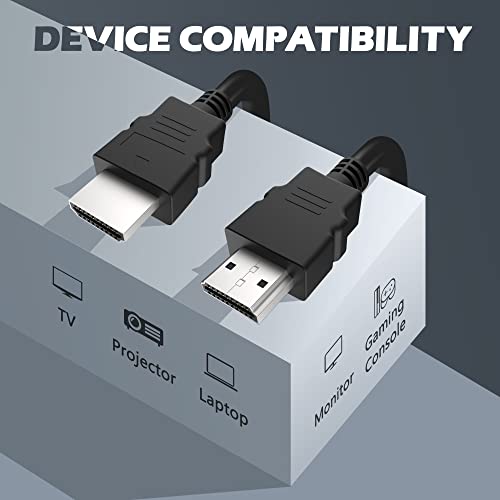 HDMI to HDMI Cable, 4K@60Hz High Speed 5ft HDMI 2.0 Cable, 18Gbps, 4K HDR, 3D, 2160P, 1080P, Ethernet, Audio Return(ARC) Compatible with UHD TV, Blu-ray, Xbox, PS4, PS3, PC - 5 Feet (1.5 Meters)