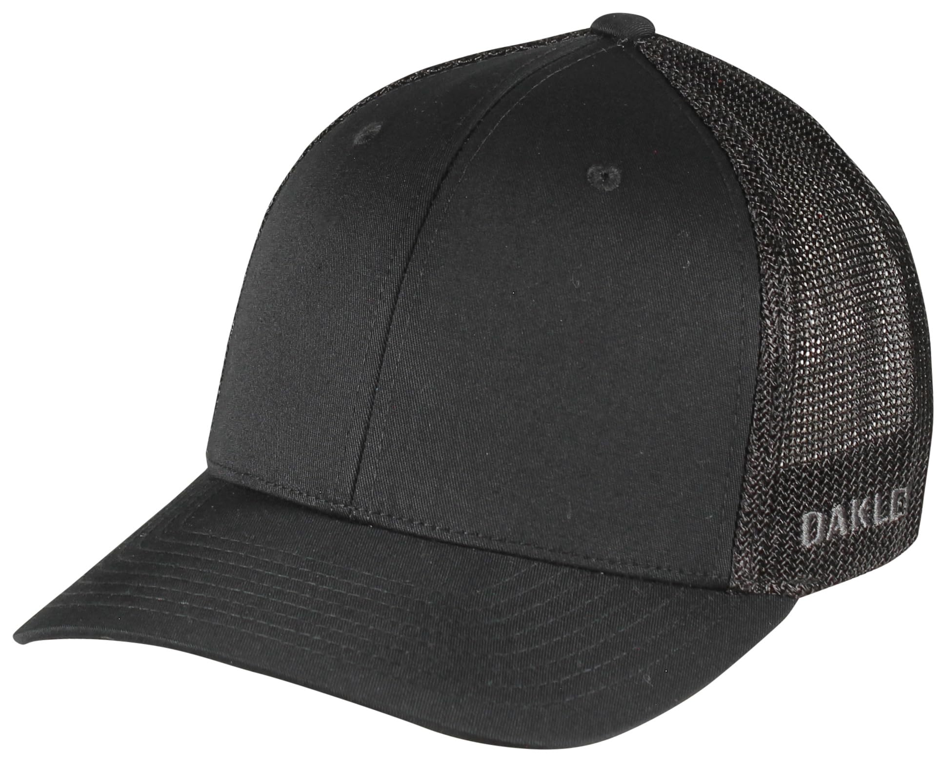 Oakley Mens Golf Cresting Trucker Hat, Blackout, Large-X-Large US