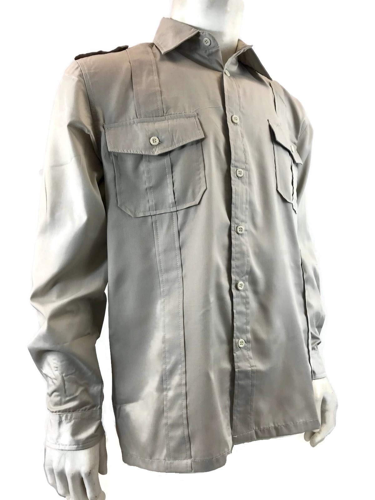 Indiana Jones Shirt Safari Raiders Costume (M) Khaki