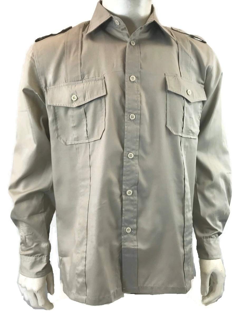 Indiana Jones Shirt Safari Raiders Costume (M) Khaki
