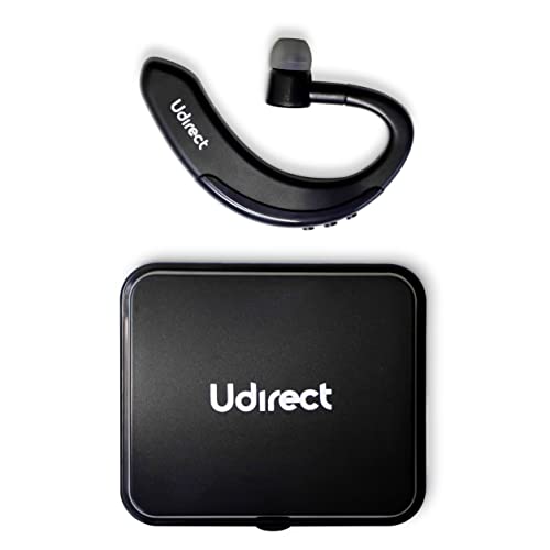 Udirect Bluetooth Wireless Headset, Hands Free, Over The Ear, 3 Button Functions, Business Minded,