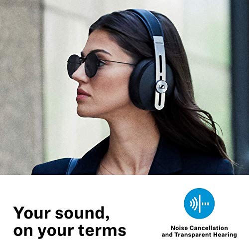 Sennheiser Momentum 3 Wireless Noise Cancelling Headphones with Alexa, Auto On/Off, Smart Pause Functionality and Smart Control App, Black Black (Renewed)