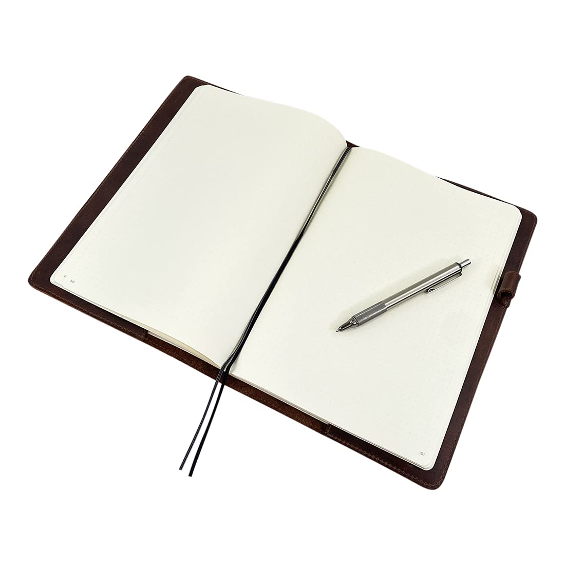 Hide & Drink, Notebook Cover for Softcover Leuchtturm B5 (7 x 10 in. Notebook Not Included) Full Grain Leather, Handmade, Bourbon Brown