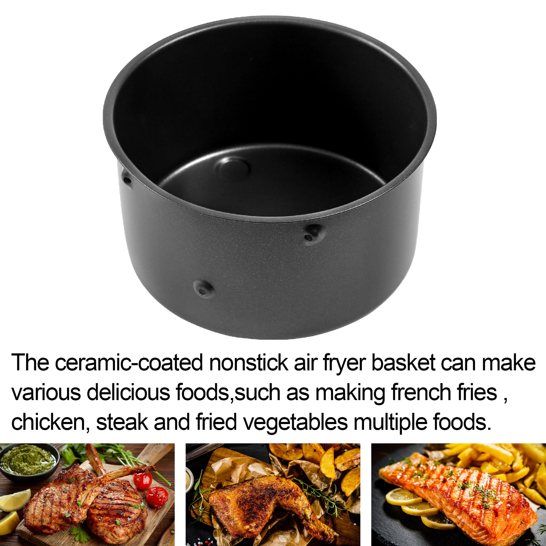 Replacement Air Fryer Basket for Ninja AF101 AF100 AF100C AF101BRN AF101C AF101NP AF101QAQ AF101QBK,Air Fryer Accessories and Replacement Parts,4QT Capacity