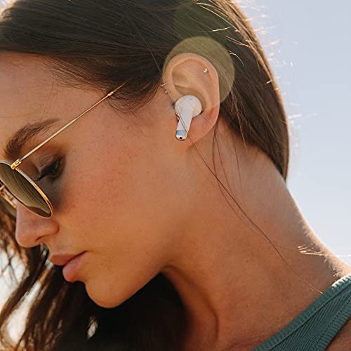 Happy Plugs Air 1 ANC β Premium Quality True Wireless Bluetooth Earbuds β Charging Case & Built-in Microphones β Excellent Active Noise Cancelling β 38 Hours Battery Life - Green