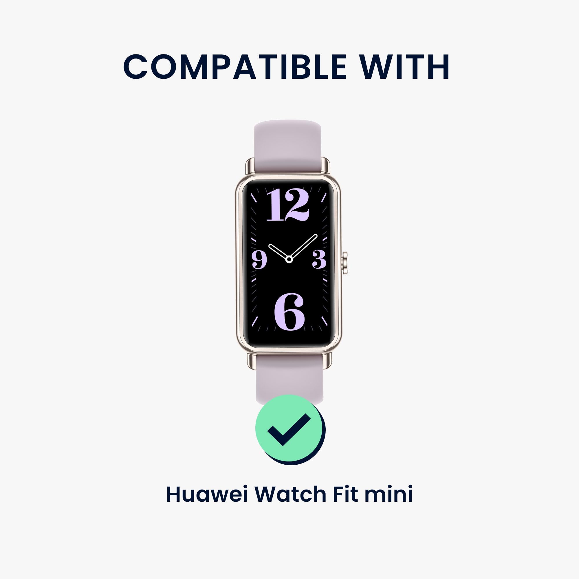 kwmobile Real Leather Watch Strap Compatible with Huawei Watch Fit Mini - Fitness Tracker Replacement Sports Wristband with Clasp