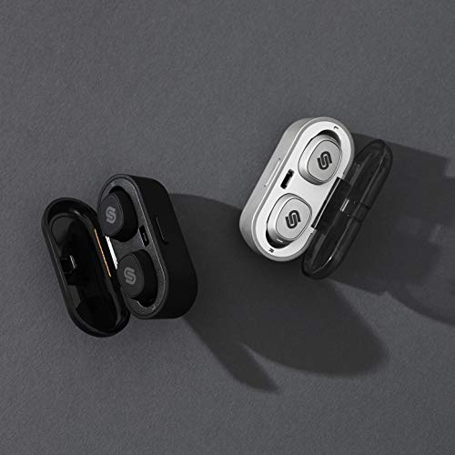 Urbanista Tokyo True Wireless Earbuds 16H Playtime Bluetooth 5.0 with Charging Case, Multi Function Button Earphones Compatible with Android and iOS - Silver