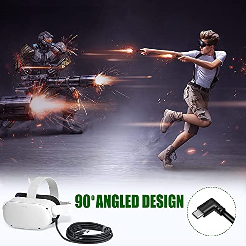 W WDX MAST DYNAPOINT LIMITED VR Link Cable 16FT/5M, Compatible with Meta/Oculus Quest 2 and PC/Steam VR High-Speed Data Transfer,