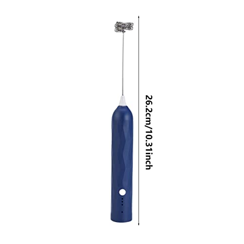 Electric Milk Frother Handheld, USB Rechargeable Milk Frother, Powerful Milk Frother Foam Maker With 2 Stainless Whisks, 3-Speed Adjustable Mini Milk Foamer For Blending Bulletproof Coffee Cappuccino