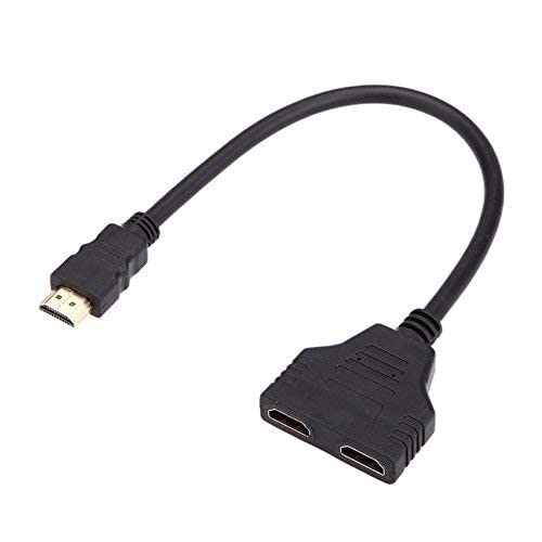 chenyang CY HDMI to Dual HDMI Female Y Splitter Switch Extension Adapter Cable with Micro & Mini HDMI Adapter