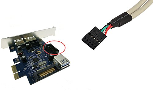 SinLoon (2-Pack Computer Cables & Connectors New 2 Port USB 2.0 Motherboard Rear Panel Expansion Bracket to IDC 9 Pin Motherboard USB Cable Host Adapter