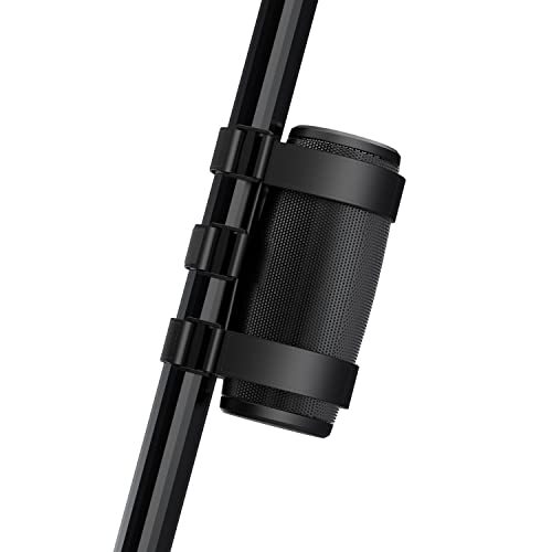 WALI Portable Speaker Mount for Outdoor Golf Cart Railing, Bike or Boat, Adjustable Strap Fits Most Bluetooth Wireless Speakers Attachment Accessory Holder (SSH001-B), Black