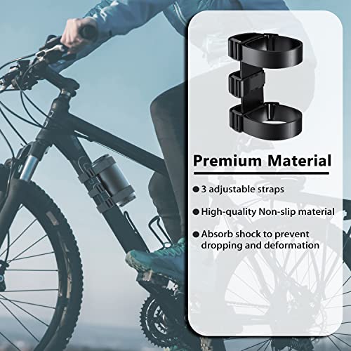 WALI Portable Speaker Mount for Outdoor Golf Cart Railing, Bike or Boat, Adjustable Strap Fits Most Bluetooth Wireless Speakers Attachment Accessory Holder (SSH001-B), Black