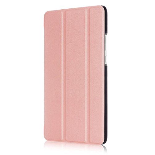 MNtech Sleep Folding Stand Leather Protective Case Cover For HUAWEI MediaPad T2 8 Pro 8inch (Rose Gold)