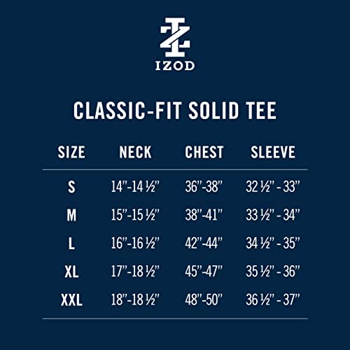 IZOD Men's Saltwater Soft Wash Pocket Crew T-Shirt, Black, Large