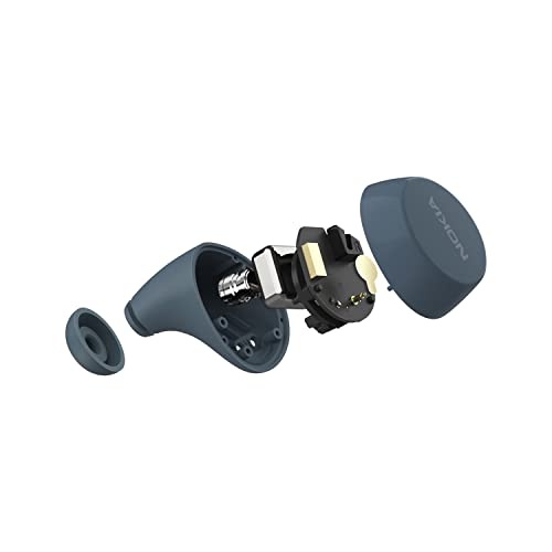 Nokia Power Earbuds Lite - Fjord - Waterproof - Universal Bluetooth - 35 Hours Battery Life - Travel Charging Case