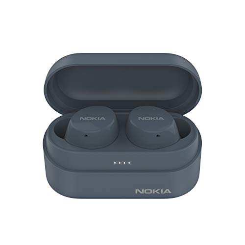 Nokia Power Earbuds Lite - Fjord - Waterproof - Universal Bluetooth - 35 Hours Battery Life - Travel Charging Case