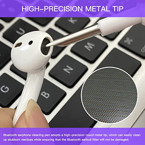 FranyyCo Bluetooth Earbuds Cleaning Pen, Multifunction Airpod Cleaner Kit for Wireless Earphones Bluetooth Headphones Charging Box Accessories, Computer, Camera and Mobile Phone.
