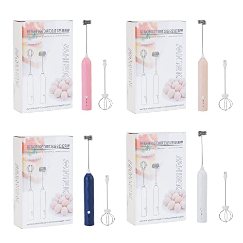 Milk Frother Hand-held Foam Maker Whisk Drink Mixer Mini Foamer For Lattes Cappuccinos Frappes Milk Hot Chocolate Milk Foam Maker For Coffee Electric Usb Rechargable