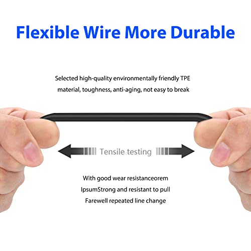 6.6ft USB-C to USB-C Fast Charger Cable Cord for iPad Pro 12.9 Inch (3rd 4th 5th Generation) 11 Inch 3rd/2nd/1st Gen & New iPad Mini 6th Gen(2021) iPad Air 4th Gen, for Stylus Pen USB C Charging Cable