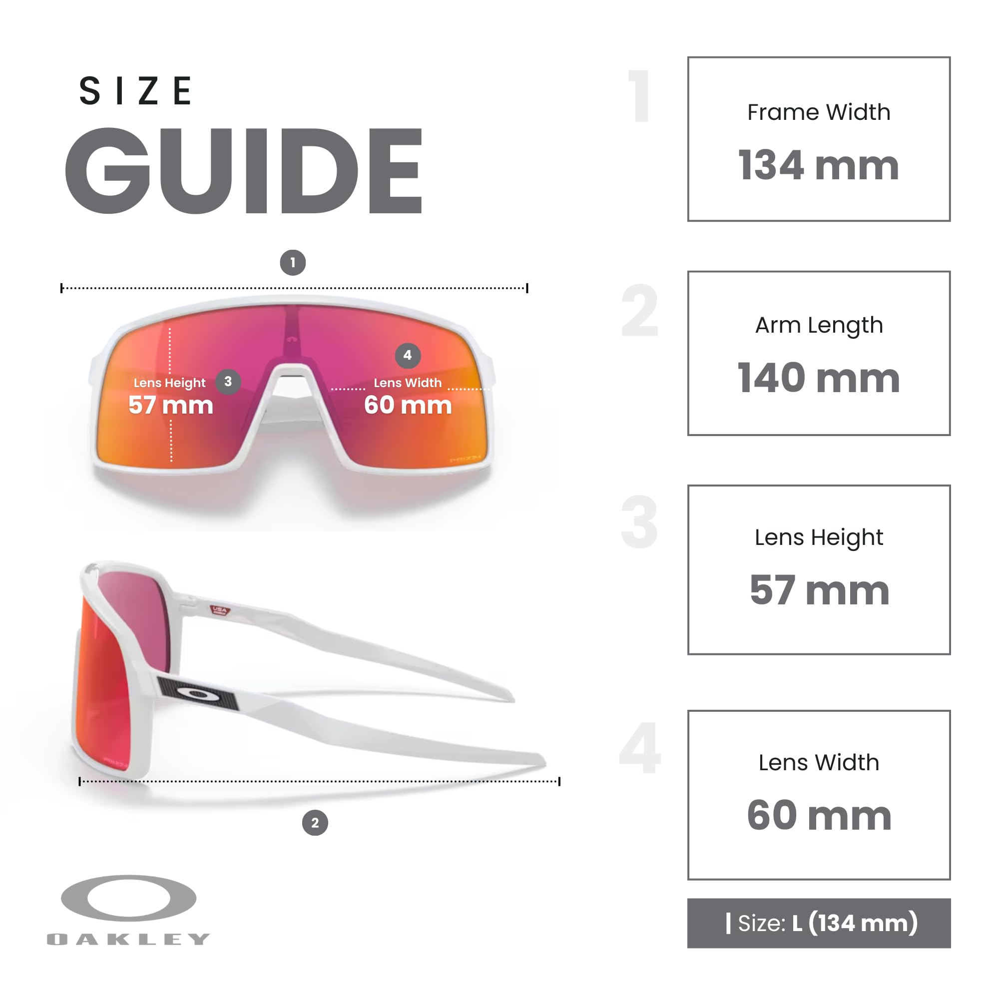 Oakley Sutro OO9406 OO940691 37MM Polished White/Prizm Sapphire Rectangular Sunglasses for Men + BUNDLE with Designer iWear Eyewear Kit