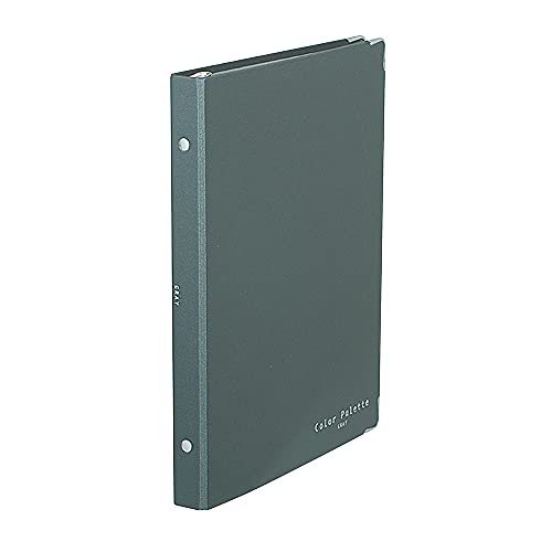 Kokuyo Color Palette Metal Round Ring Binder, B5-S, 26 Holes, Up to 100 Sheets, 5 Colorful Tab Dividers, Middle Vertical Type, Gray, Japan Import (RU-311-2)