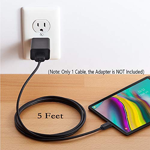Charger Cord Cable for JBL Charge 4 Charge 5 - 5 Feet for JBL Flip 5, Clip 4, Pulse 4, GO 3, Extreme 3, Tuner 2, JRPOP, Endurance Peak 2 Bluetooth Earphones Speakers USB Fast Charging Cable Power Cord