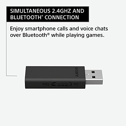 Sony WHG700/W INZONE H7 Wireless Gaming Headset, White Bundle with 2 YR CPS Enhanced Protection Pack and Tech Smart USA Audio Entertainment Essentials Bundle 2020
