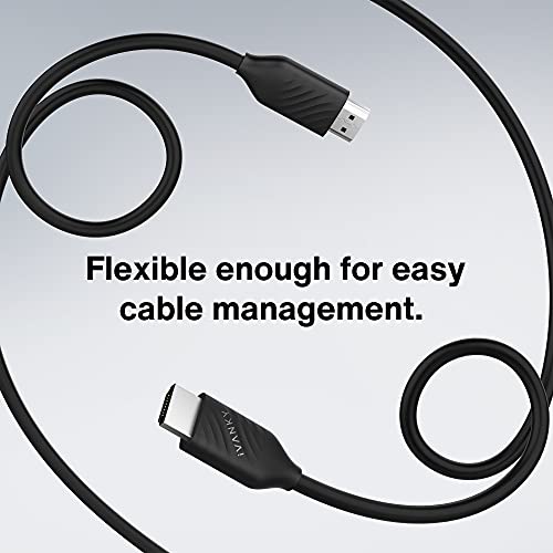 4K HDMI Cable 2 Pack/3.3ft, iVANKY HDMI 2.0 Cable with 18Gbps High Speed, 4K@60Hz HDR, 3D, 2160P, 1080P, Ethernet, HDCP 2.2, ARC, Compatible with MacBook Pro 2021 14/16 inch, UHD TV, PC, PS5/PS4, Xbox