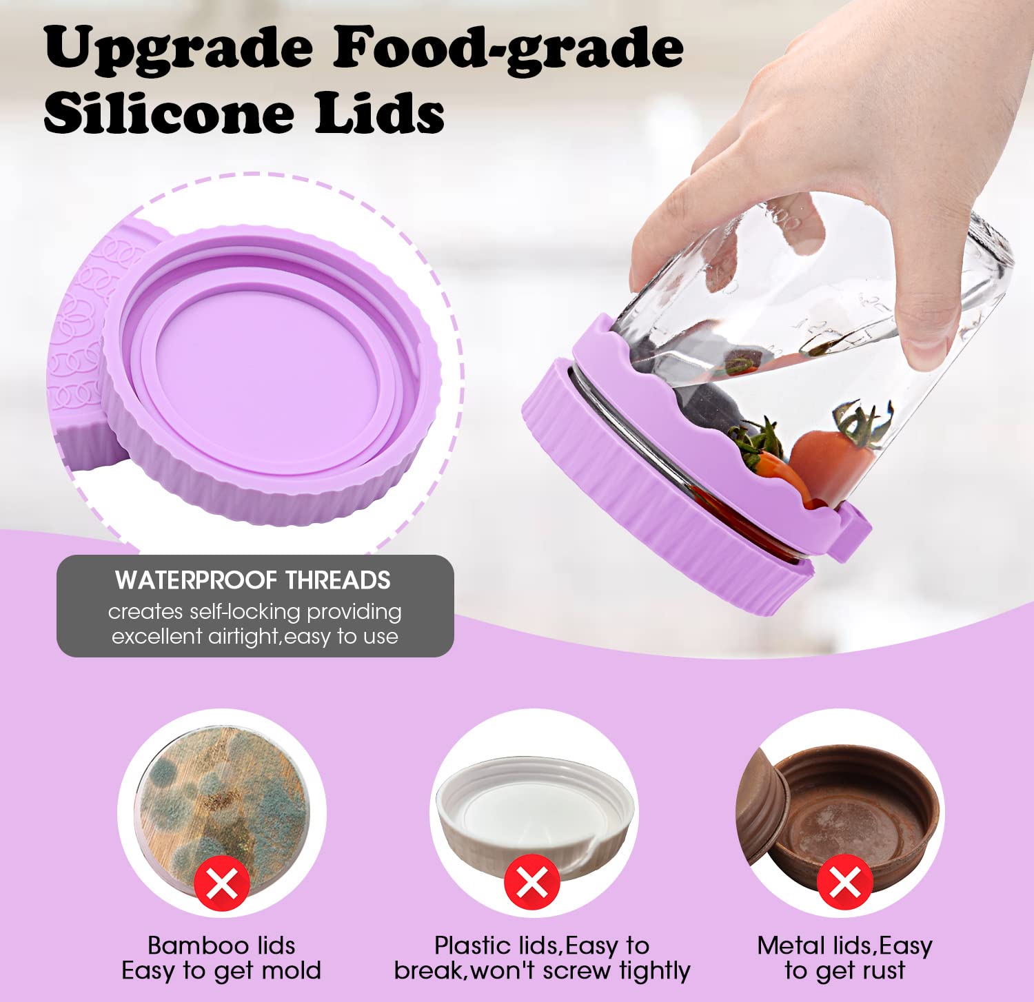 Oyrlize Overnight Oats Containers with Lids and Spoon,Companies,Work and Travel