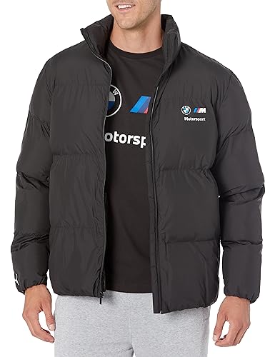 PUMA Men's BMW M Motorsport Padded Jacket, Black, Large