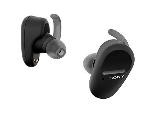 Sony WF-SP800N Truly Wireless Sports In-Ear Noise Canceling Headphones with Mic For Phone Call And Alexa Voice Control, Black